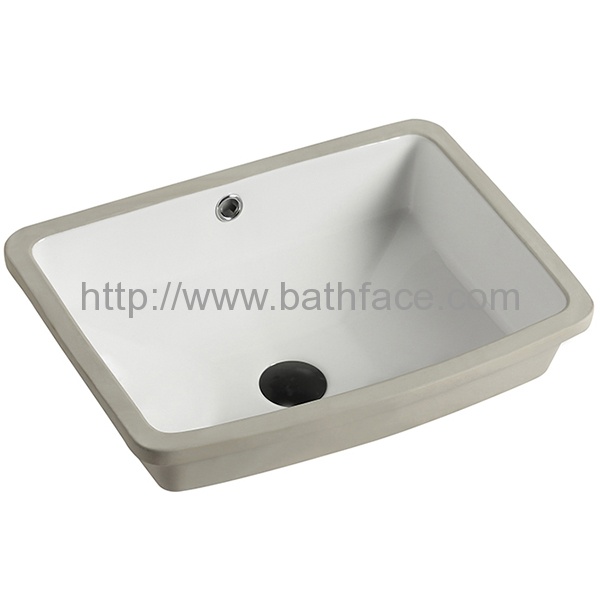 Ceramic Under Counter Mounted Square Lavatory Sink - bathroom tap factory